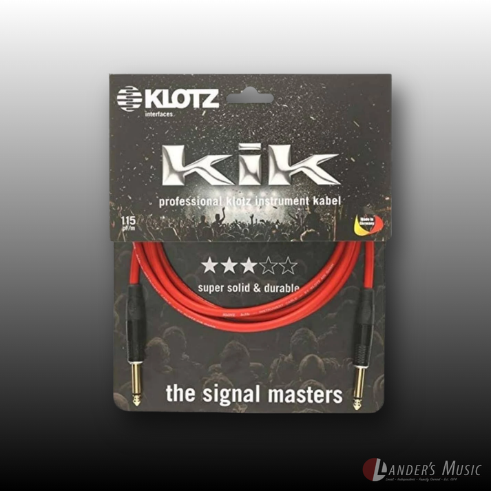 Klotz KIK 6m Instrument Cable – Lander's Music Store