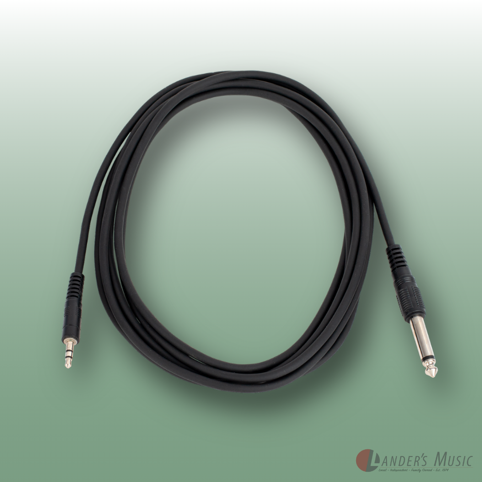 Australiasian 10' 3.5mm Stereo Jack Plug (M) To 6.3mm Mono Jack Plug ...