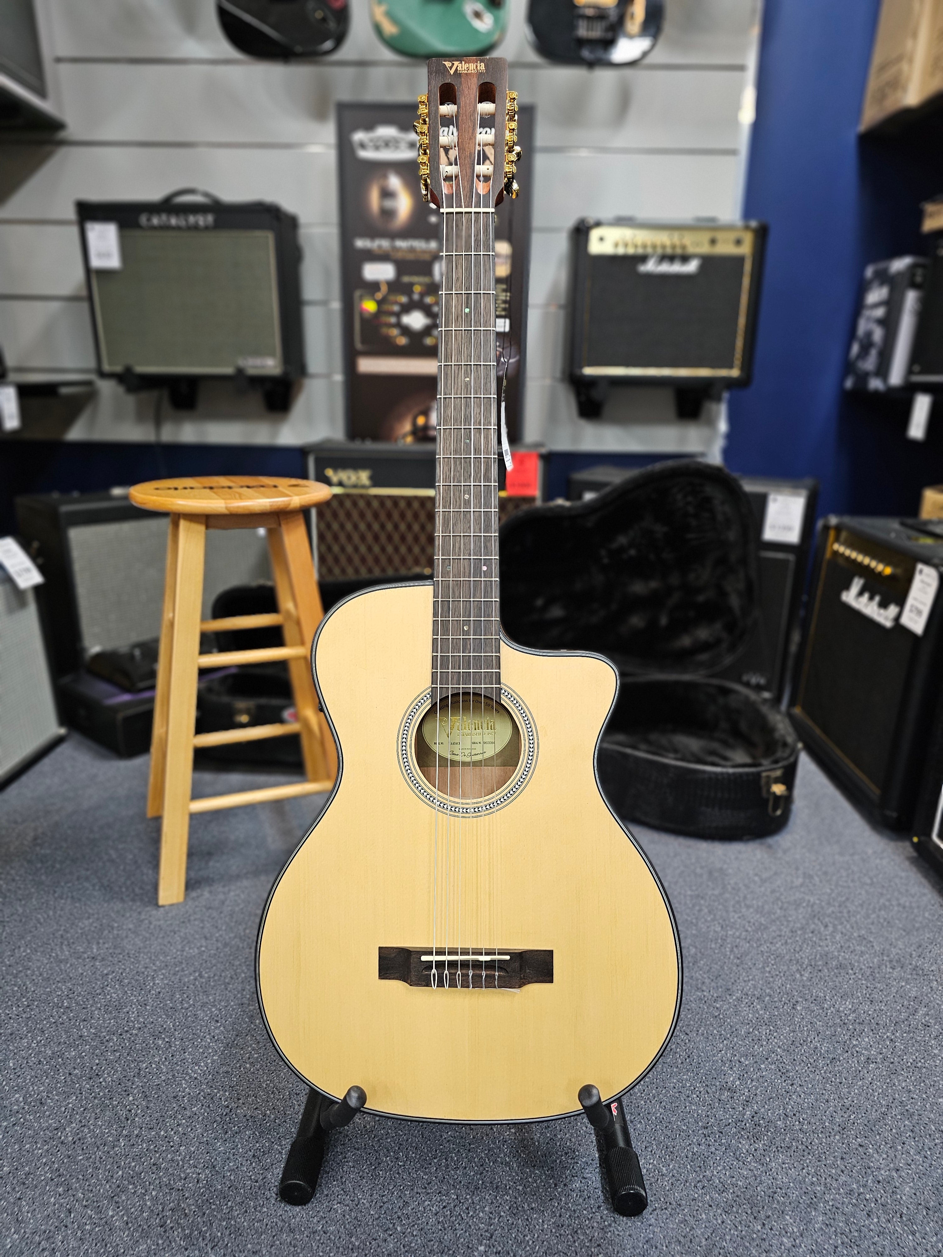 Valencia VA434CE 4/4 Size Electric/Acoustic Guitar – Lander's Music Store